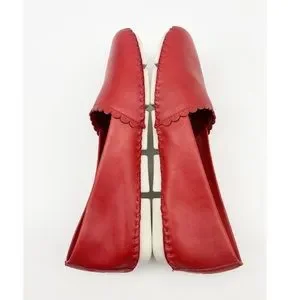 saydo | Shoes | Saydo Shoes Red Leather Floral Stitched | Poshmark
